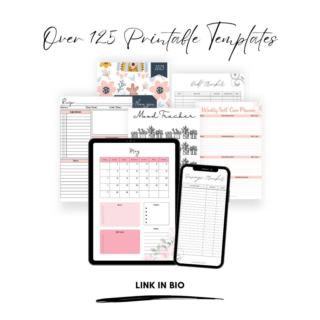 WHOLE SHOP BUNDLE Printable and Digital Planner Templates & - Etsy