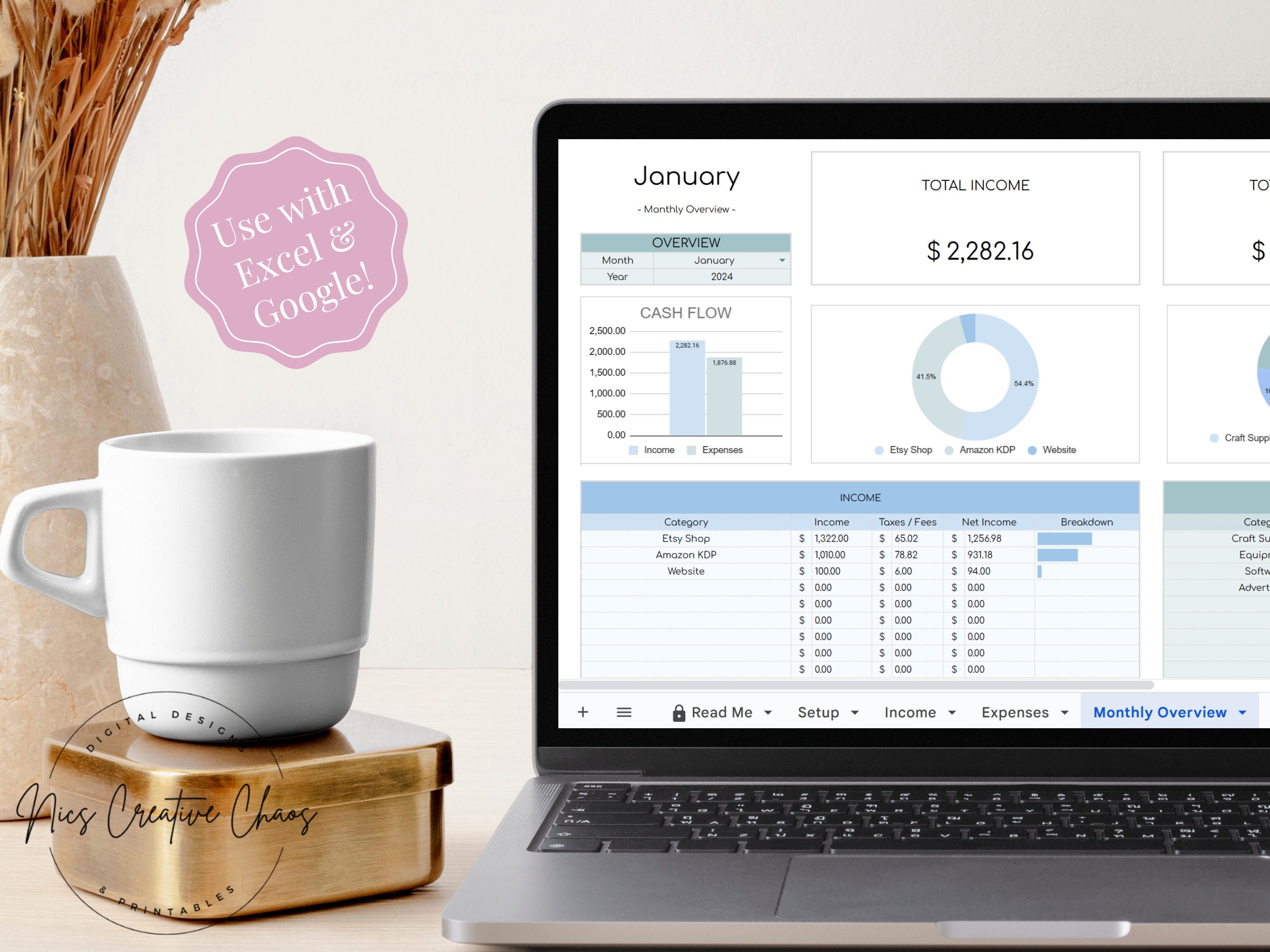 Ultimate Bookkeeping Spreadsheet, Google Sheets & Excel Templates ...