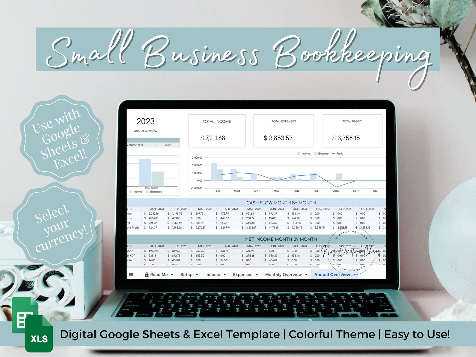 Ultimate Bookkeeping Spreadsheet, Google Sheets & Excel Templates ...