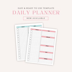 Daily Homeschool Planner Printable, Teacher Planner Template With Daily ...