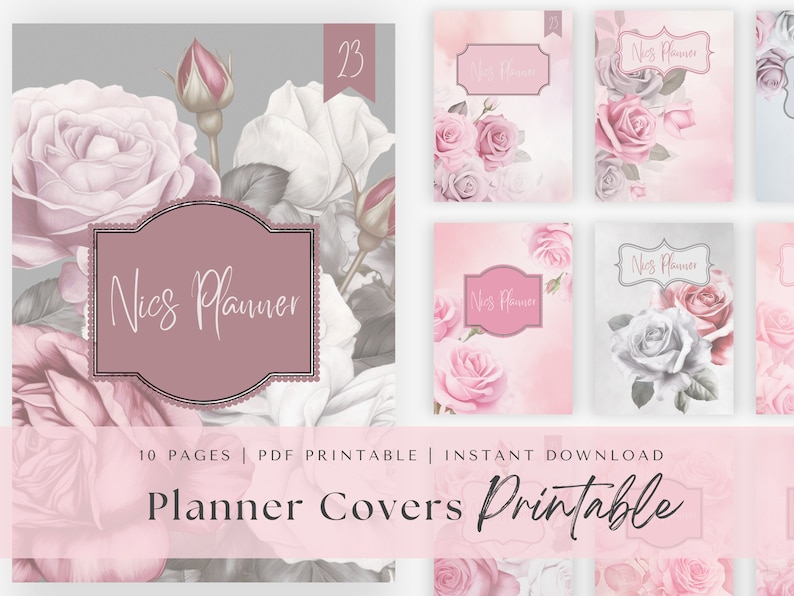 EDITABLE Planner Covers Bundle Printable or Digital Planner - Etsy
