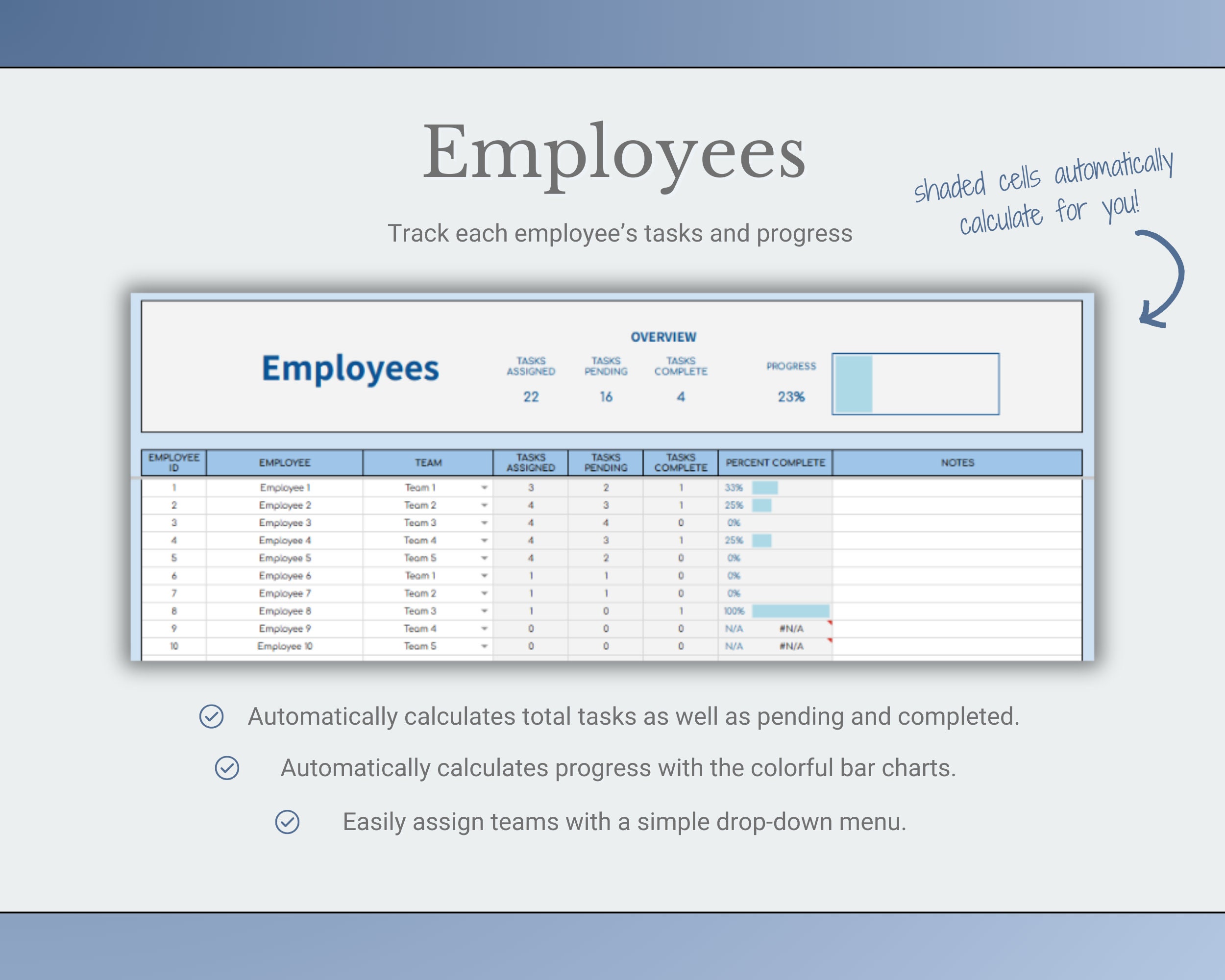 Teams Task Tracker Spreadsheet Google Sheets Template, Teams Task ...