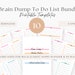 BUNDLE Checklists Printables to Do Lists Printable, Brain Dump ...