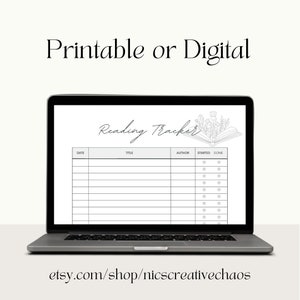 Reading Tracker Printable, Book Checklist Template, Book Tracker Chart ...