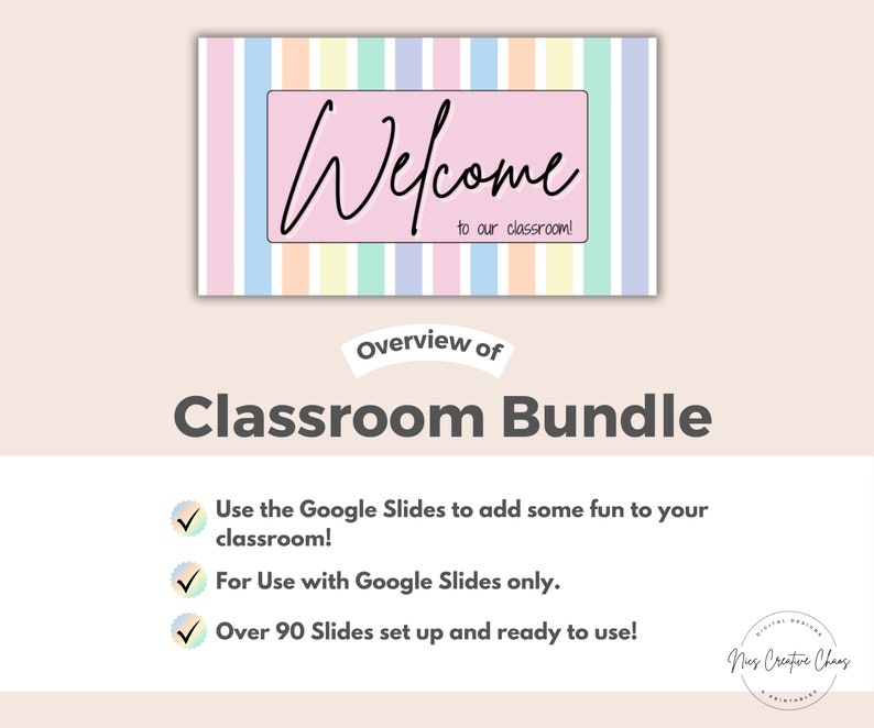 Google Slides Editable Classroom Templates, Google Slides Classroom Kit ...