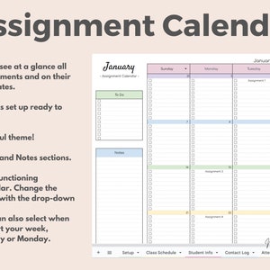 Teacher Planner Google Sheets, Attendance Checklist Spreadsheet ...