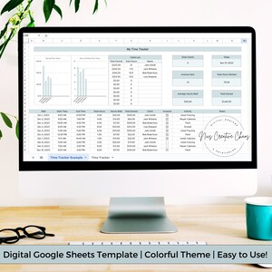 Time Tracker Spreadsheet Google Sheets, Freelancer Time Tracking, Pay ...