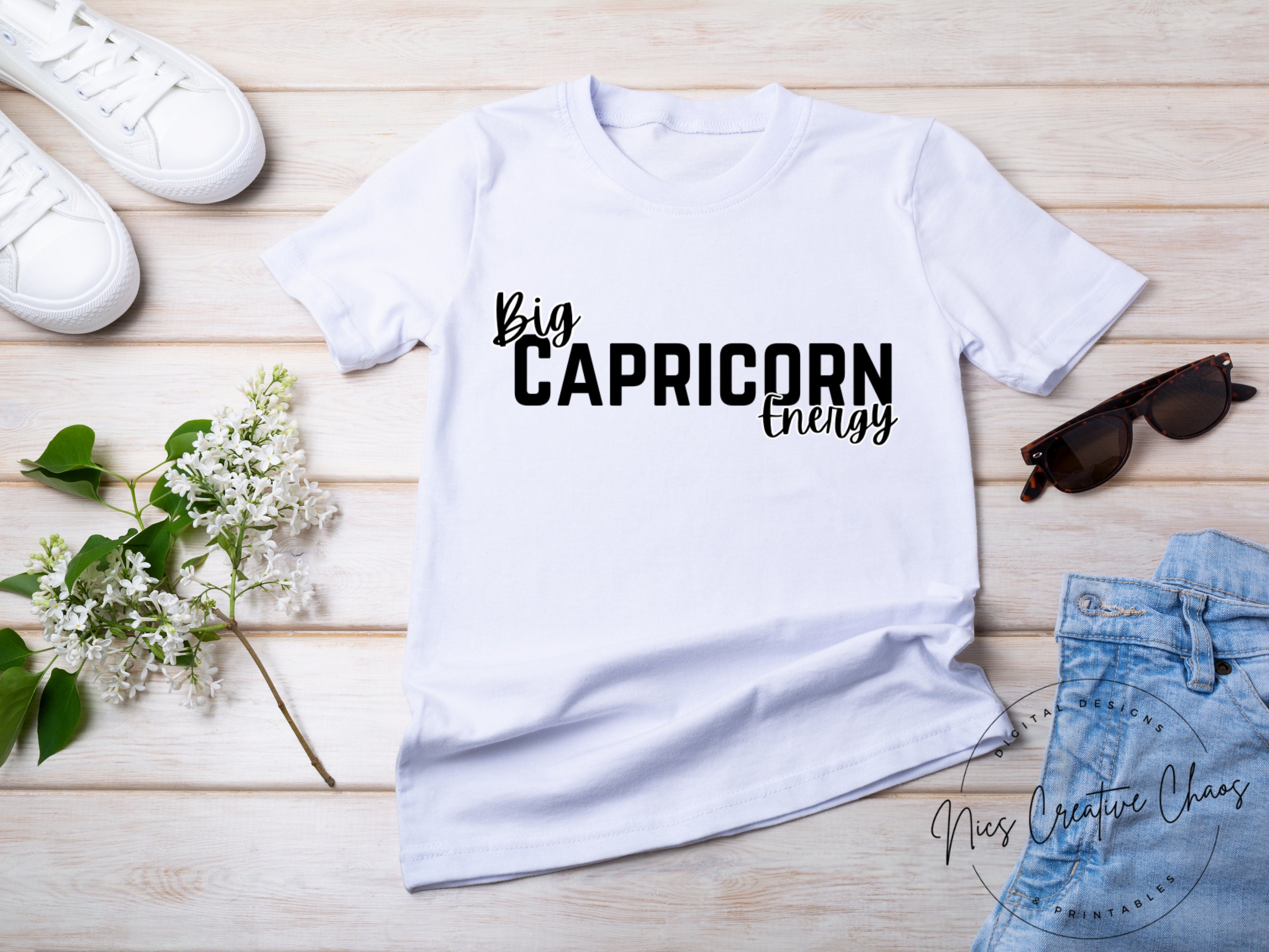 Big Capricorn Energy SVG PNG, Astrology Capricorn Cut Files, Capricorn ...