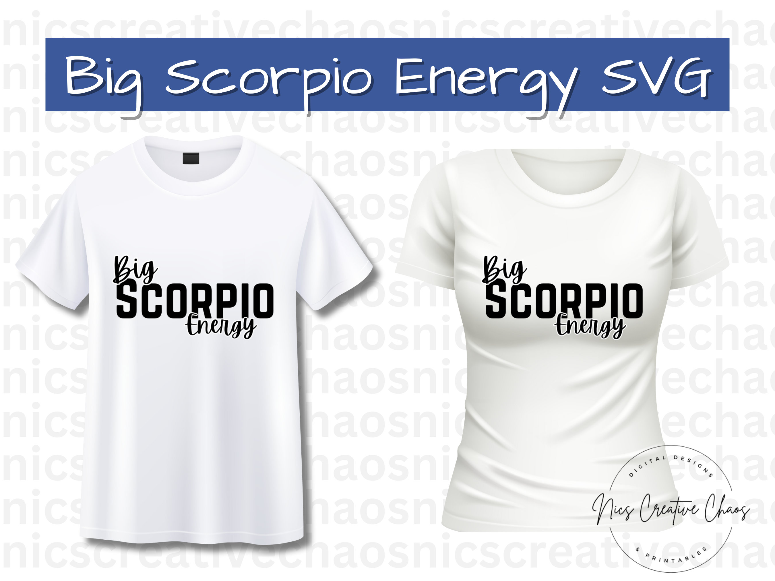 Big Scorpio Energy SVG PNG, Astrology Scorpio Cut Files, Scorpio Svg ...