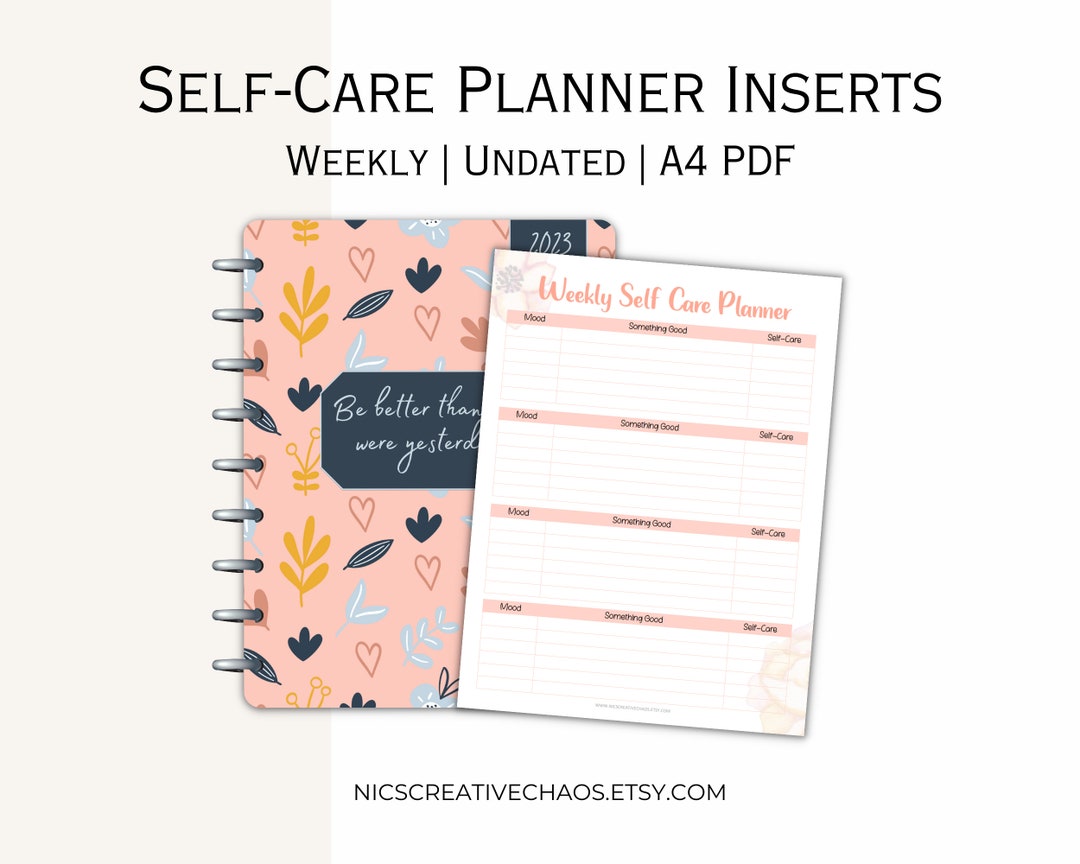 Weekly Self-care Planner Printable Boho Chic 3 BONUS Covers - Etsy