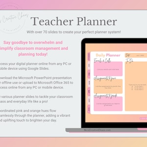 Digital Teacher Planner Google Slides, Classroom Management Tools ...