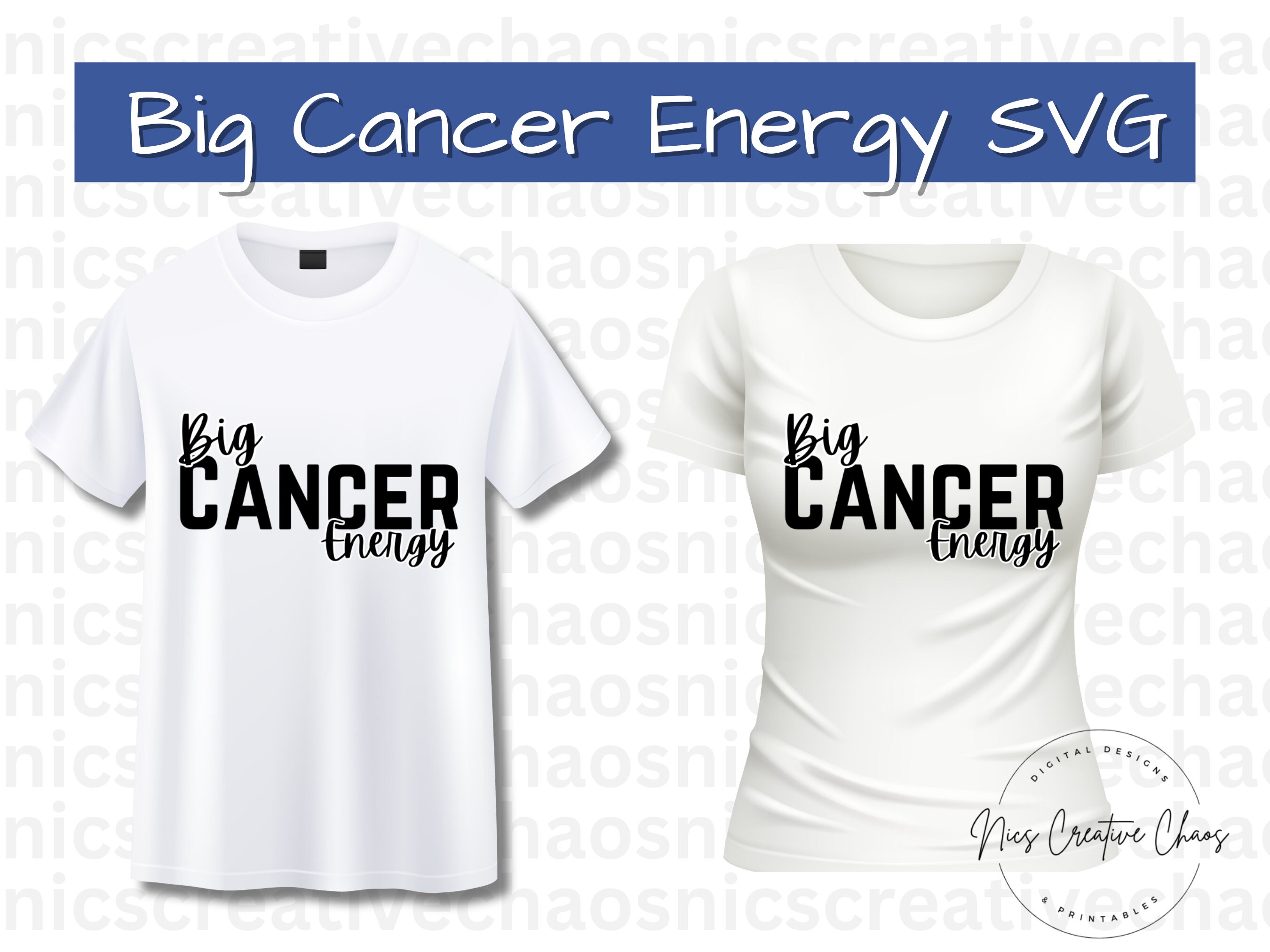 Big Cancer Energy SVG PNG, Astrology Cancer Cut Files, Cancer Svg Png ...