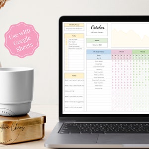 Habit Tracker Spreadsheet Google Sheets Template, Daily to Do List ...