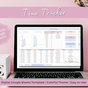 Time Tracker Google Sheets Spreadsheet, Excel Time Keeping Tracker ...