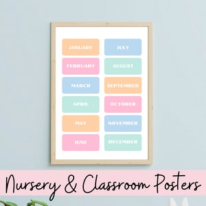 Classroom Poster Printables, Educational Kids Room Posters, Preschool ...