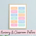 Classroom Poster Printables, Educational Kids Room Posters, Preschool ...