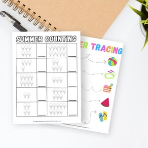 Preschool Summer Worksheets Printables, Pre-k Activities, Busy Work ...