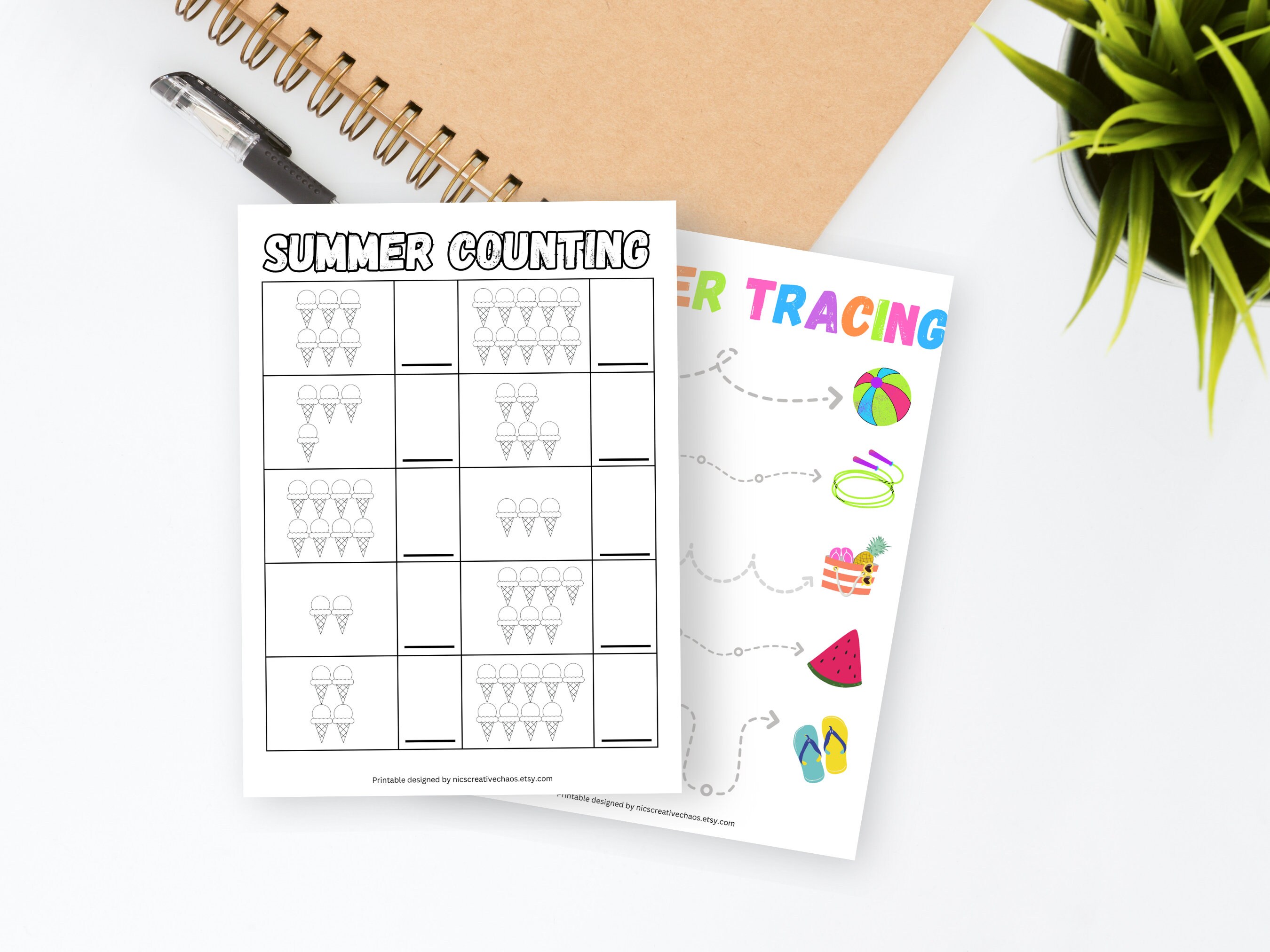 Preschool Summer Worksheets Printables, Pre-k Activities, Busy Work ...