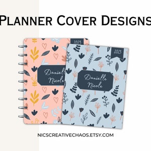 EDITABLE Planner Covers Printable or Digital Notebook Binder Covers or ...