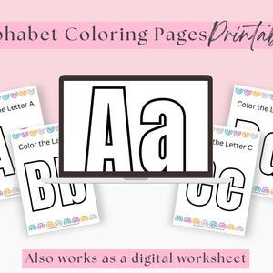 Alphabet Coloring Pages, Printable Preschool Worksheets, Kids Pre-k ...