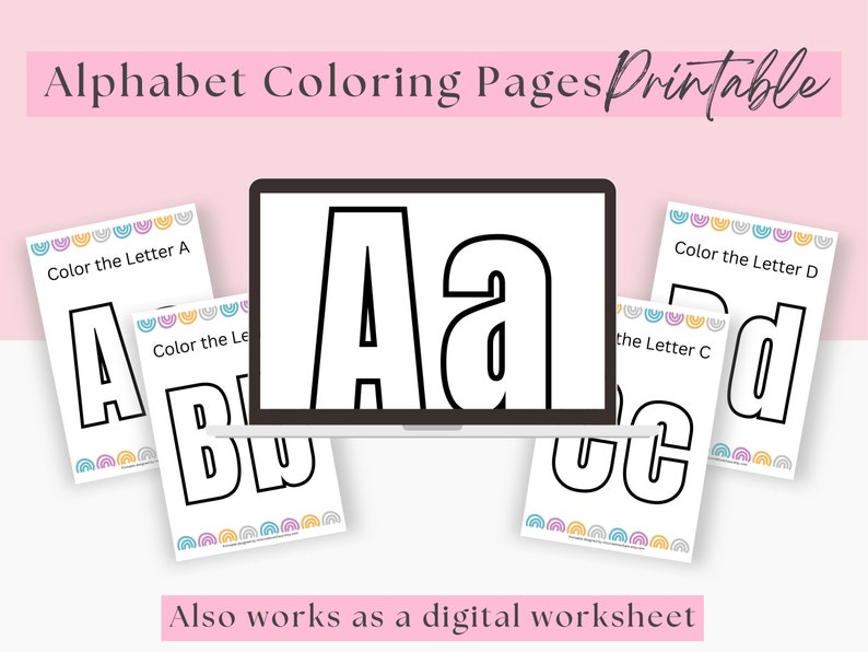 Alphabet Coloring Pages, Printable Preschool Worksheets, Kids Pre-k ...