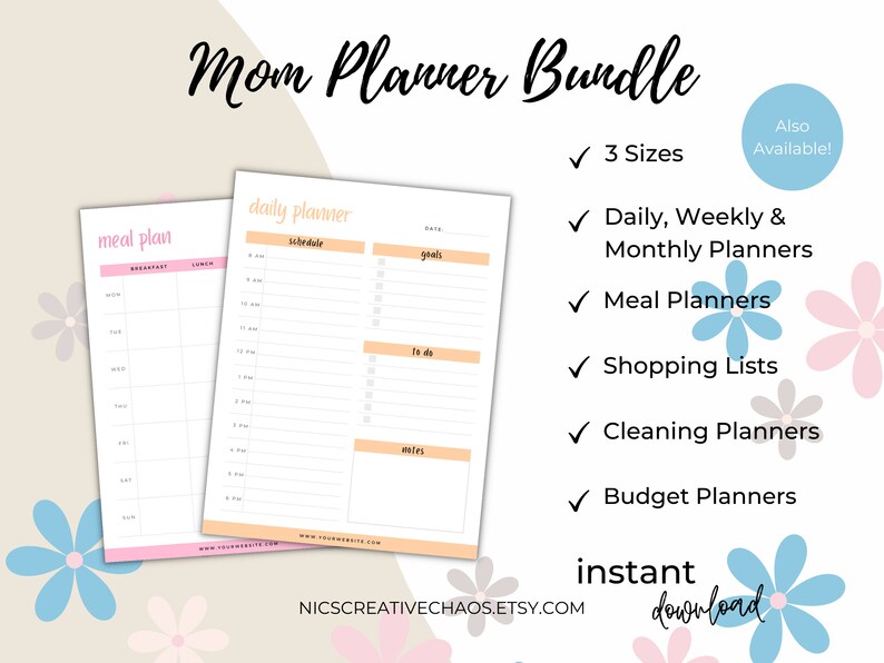 Project Planner Printable Template, Goals Planner, Printable Project ...
