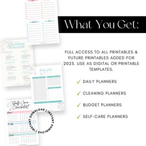 WHOLE SHOP Planner Bundle, Printable Planner Templates, Printable ...