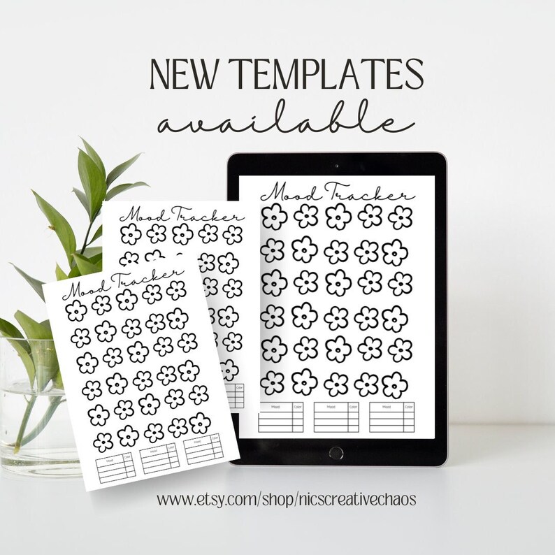 Mood Tracker Coloring Sheet, Wellness Planner Printable, Monthly Mood ...