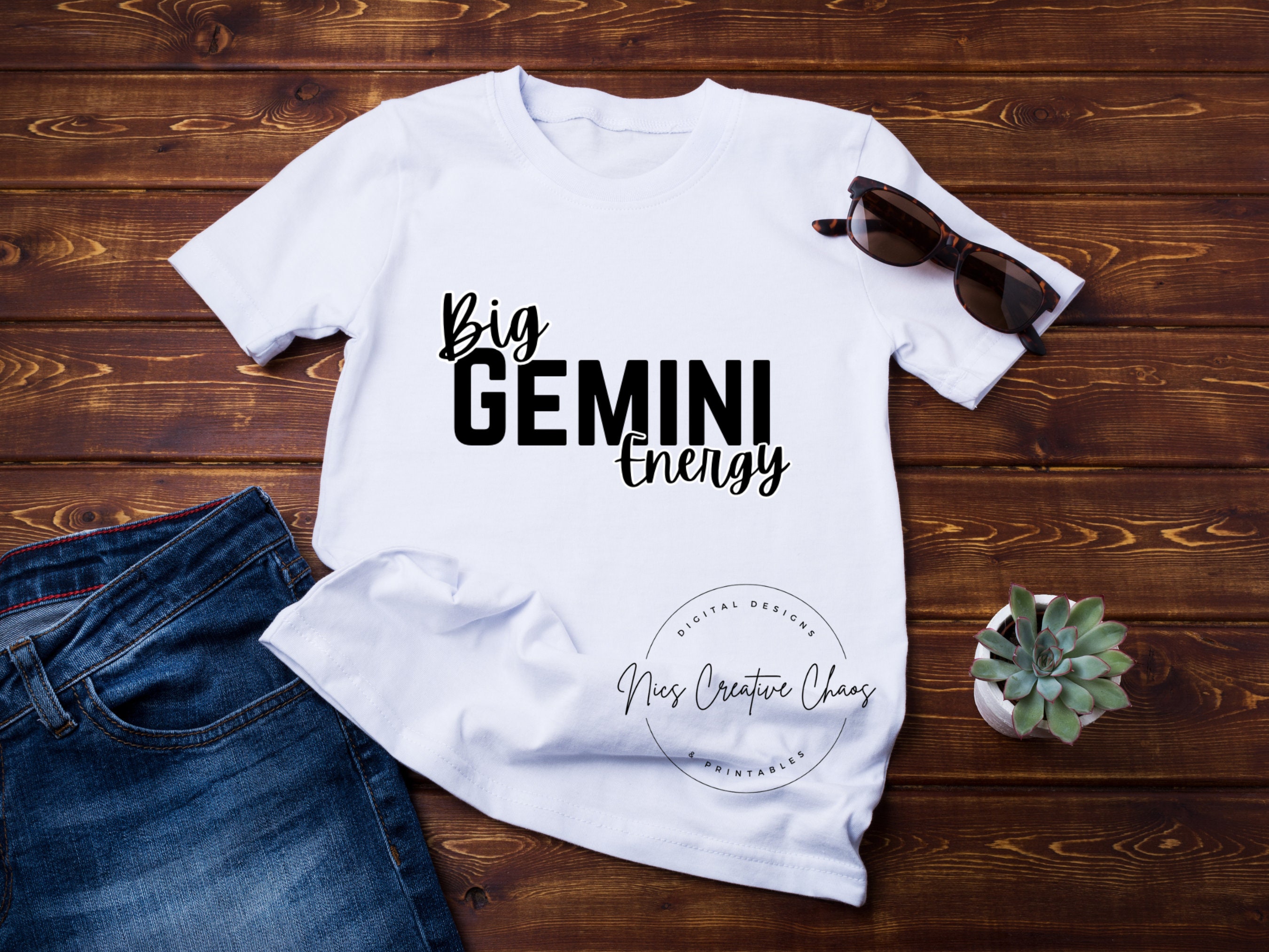 Big Gemini Energy SVG PNG, Astrology Gemini Cut Files, Gemini Svg Png ...