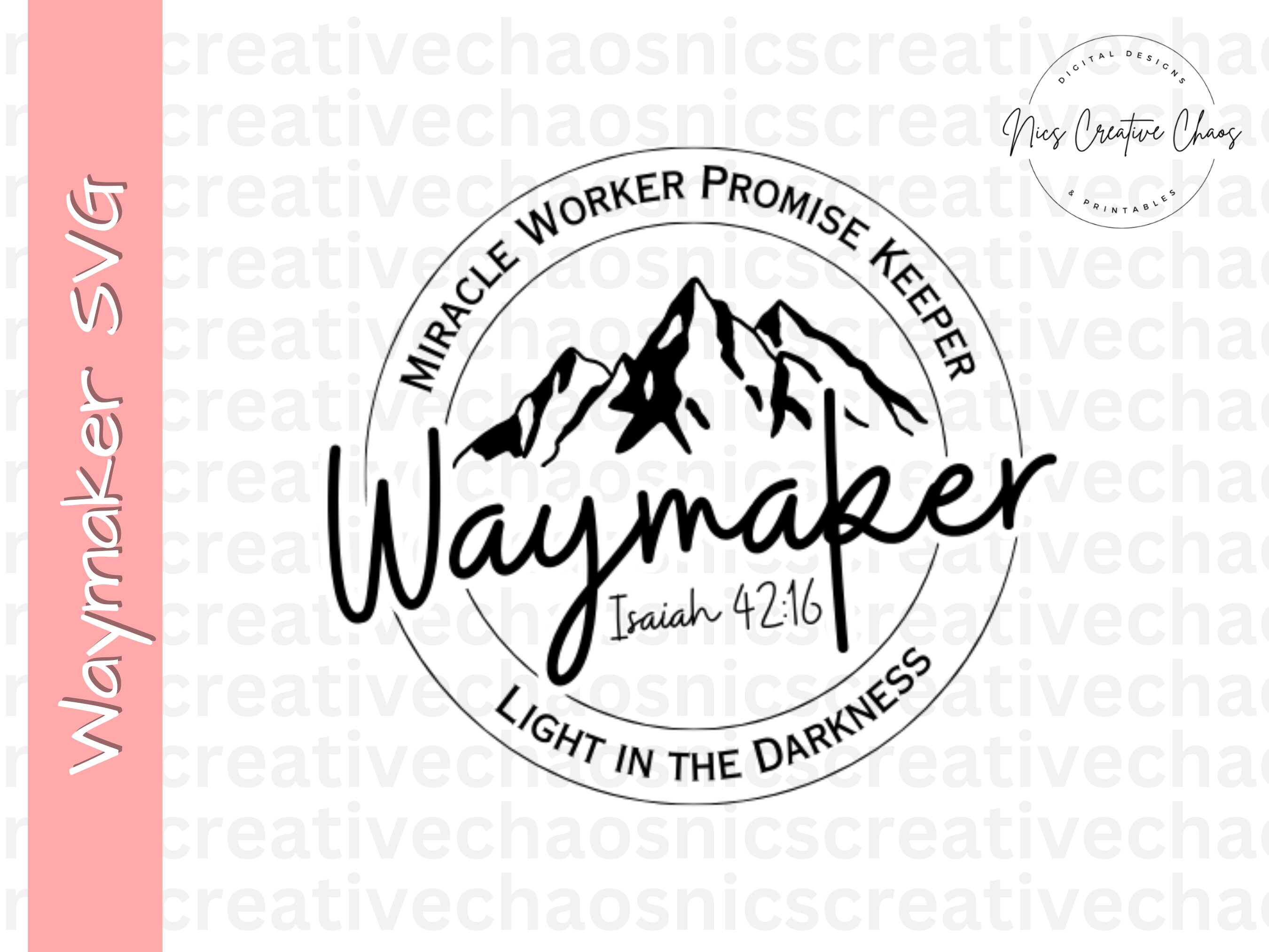 Waymaker SVG PNG Faith Cut Files Faith Svg Miracle Worker - Etsy