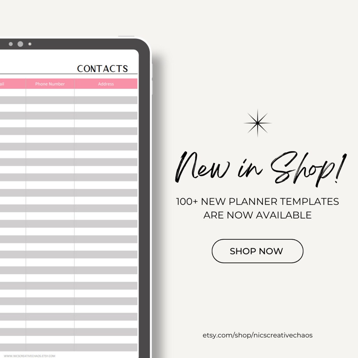 Contacts Tracker Planner Printable, Phone Number Tracker, Address Book ...