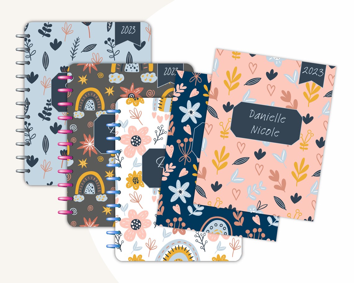 EDITABLE Planner Covers Printable or Digital Notebook Binder Covers or ...