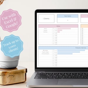 Client Tracker Spreadsheet, Google Sheets & Excel Client Tracker ...