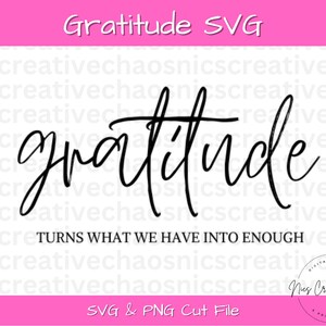 Gratitude SVG, Quote SVG, Home Decor SVG Cut Files, Family Wall Sign ...