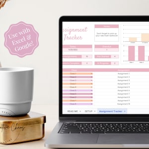 Google Sheets Assignment Tracker Spreadsheet Template, College ...