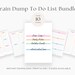 BUNDLE Checklists Printables to Do Lists Printable, Brain Dump ...
