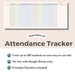 Attendance Tracker Google Sheets Template, Digital Attendance Record ...