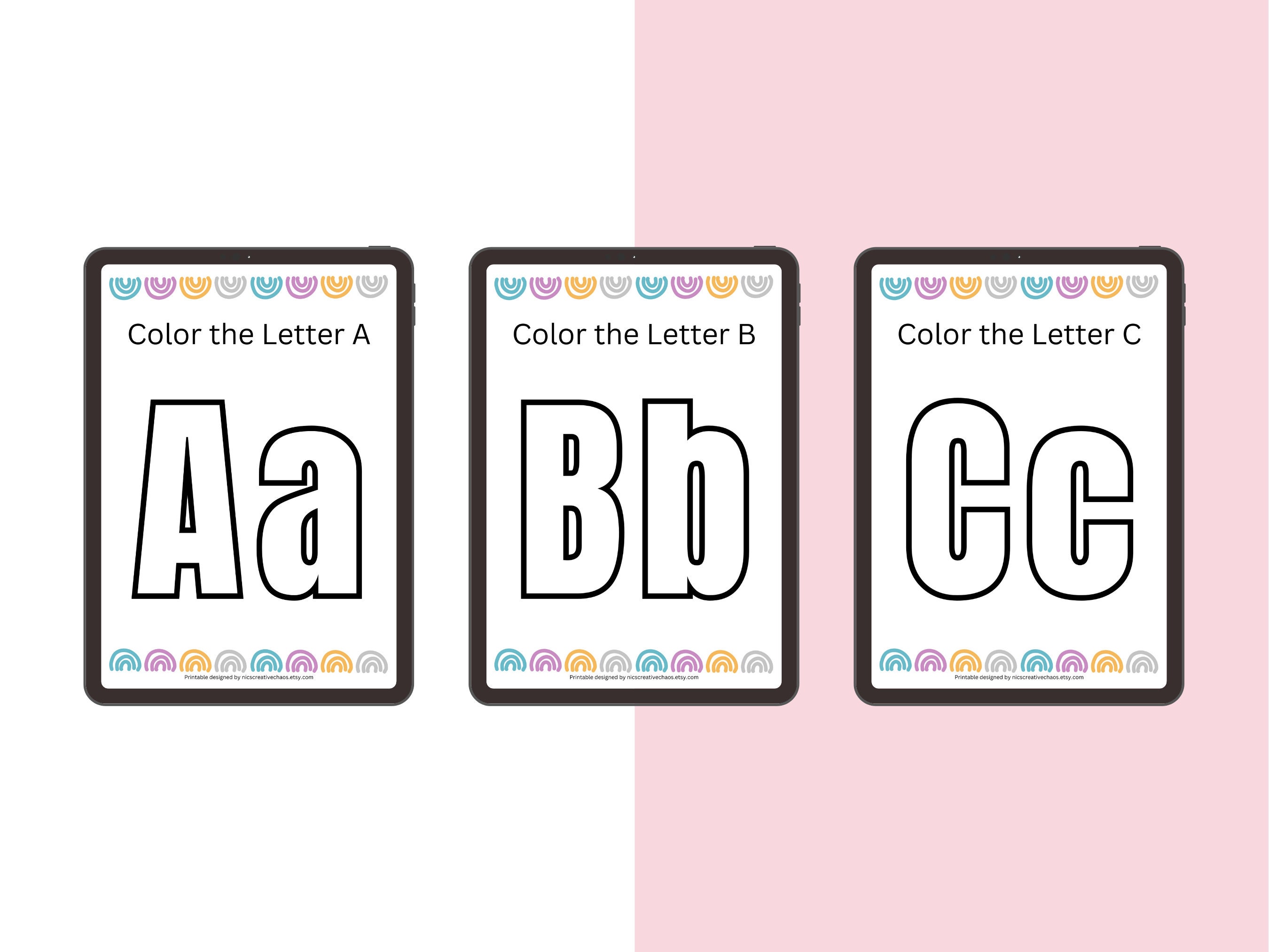 Alphabet Coloring Pages, Printable Preschool Worksheets, Kids Pre-k ...