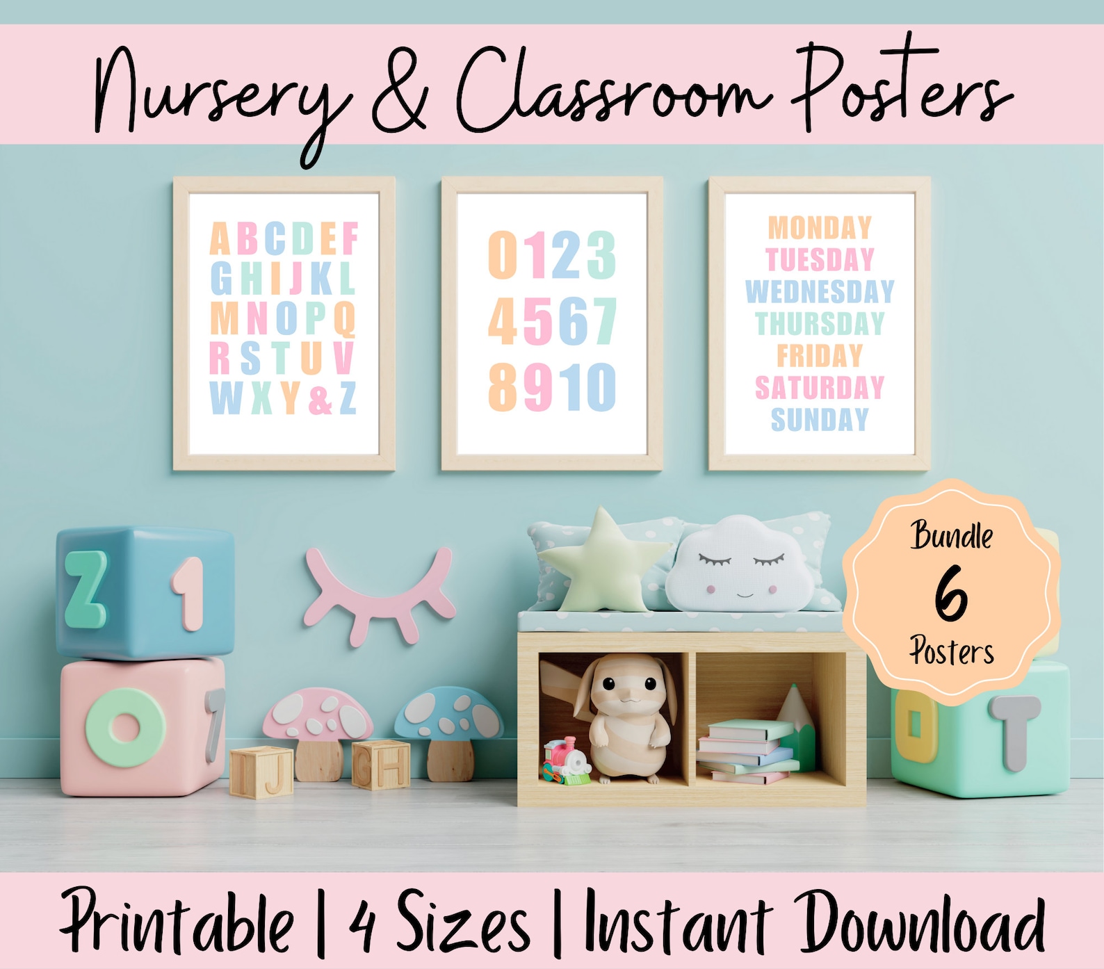 Classroom Poster Printables, Educational Kids Room Posters, Preschool ...