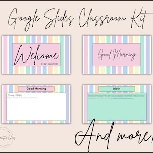 Google Slides Editable Classroom Templates, Google Slides Classroom Kit ...