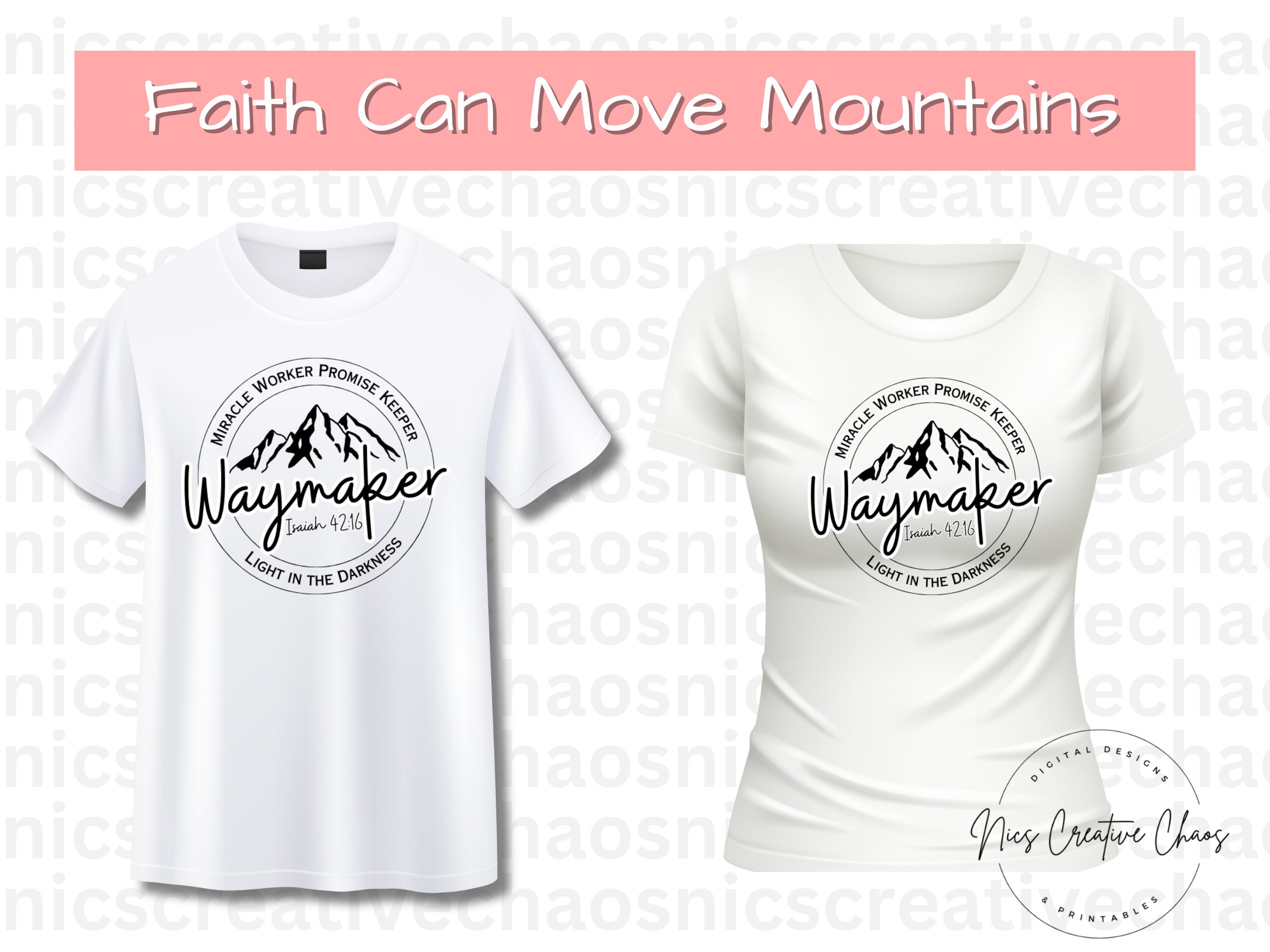 Waymaker SVG PNG Faith Cut Files Faith Svg Miracle Worker - Etsy