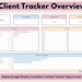 Client Tracker Spreadsheet, Google Sheets & Excel Client Tracker ...