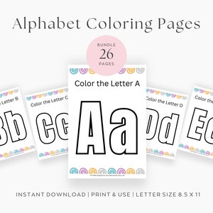 Alphabet Coloring Pages, Printable Preschool Worksheets, Kids Pre-k ...