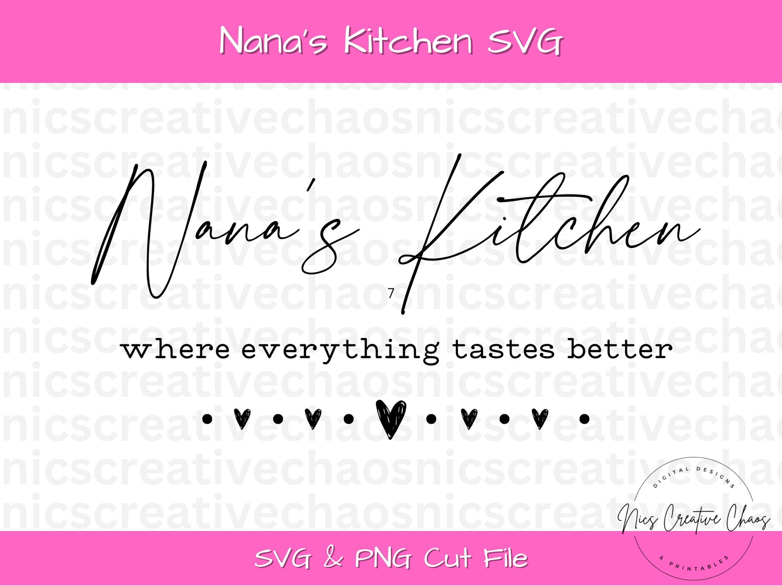 Nana’s Kitchen SVG, Nana PNG, Mother’s Day SVG, Nanas Kitchen Png, Home ...