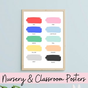Classroom Poster Printables, Educational Kids Room Posters, Preschool ...