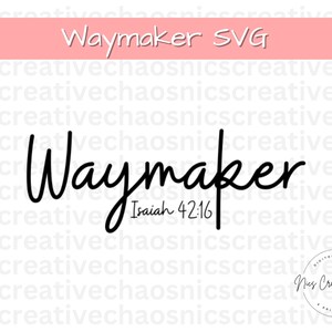 Waymaker SVG, Faith Cut Files, Faith Svg, Womens Shirt Designs Gifts ...