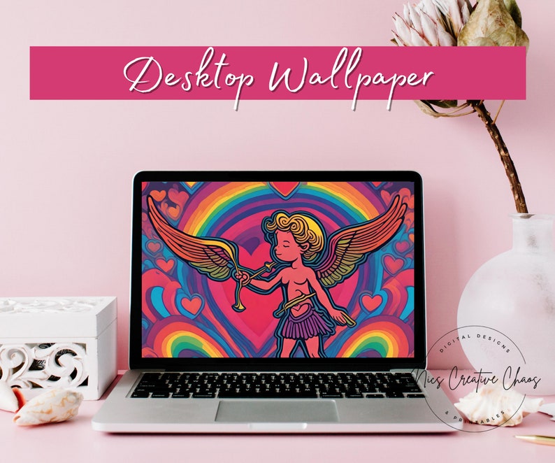 Valentines Day Desktop Wallpapers, Rainbow Hearts Valentine Wallpapers ...