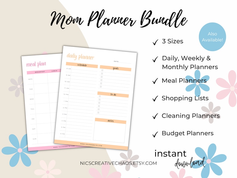 Weekly Habit Tracker Printable Planner, Full Month on One Page ...