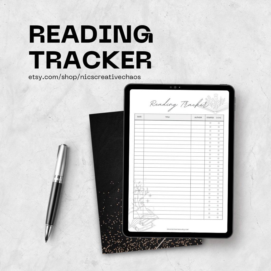 Reading Tracker Printable, Book Checklist Template, Book Tracker ...