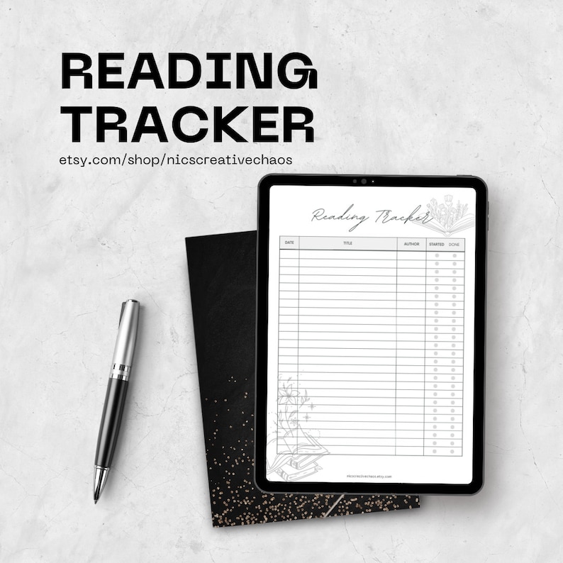 Reading Tracker Printable, Book Checklist Template, Book Tracker ...